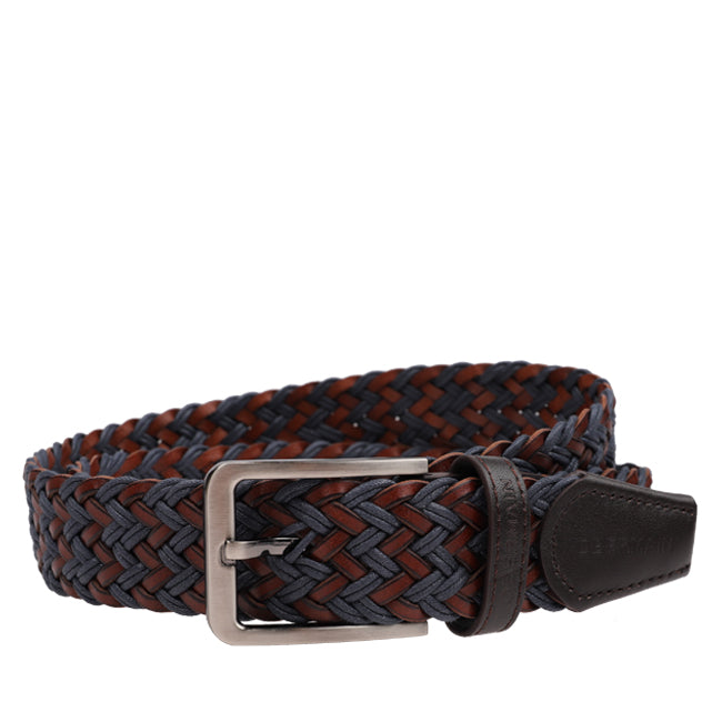 Obermain Aksesoris Clip Pria Braided Belt In Navy – 9to9 Indonesia