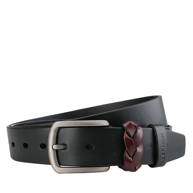 Obermain Aksesoris Ikat Pinggang Pria Casual Belt In Black -OBB0477BK ...