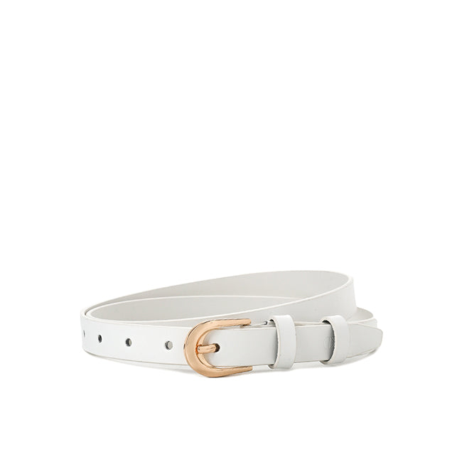 Obermain Aksesoris Wanita Belt Sylvia Ladies Leather Pin In White ...