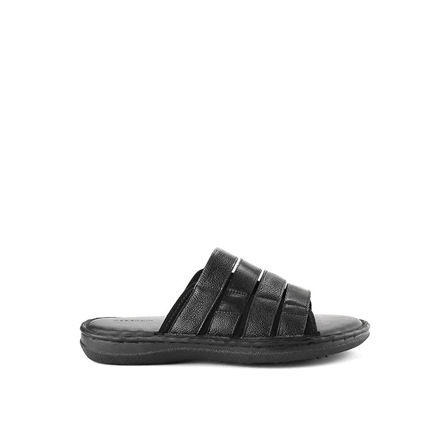 Obermain Sandal Pria Sandals Eric Mark In Black – 9to9 Indonesia