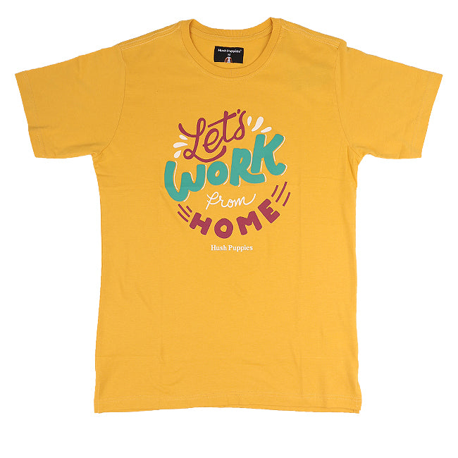 Hush Puppies Pakaian Kaos Pria Pregra In Yellow – 9to9 Indonesia