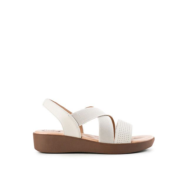 Obermain Sandal Wanita Wedges Newlyn Ferlin In Cream – 9to9 Indonesia